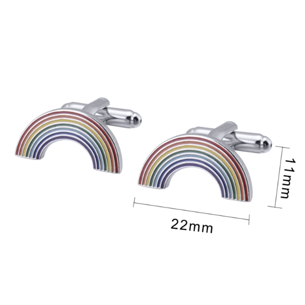 Rainbow Cufflinks by Beau Ties of Vermont