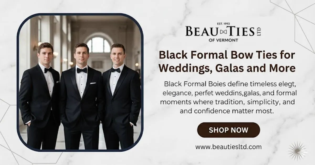 Black Formal Bow Ties: Timeless Style for Weddings & Galas – Beau Ties ...
