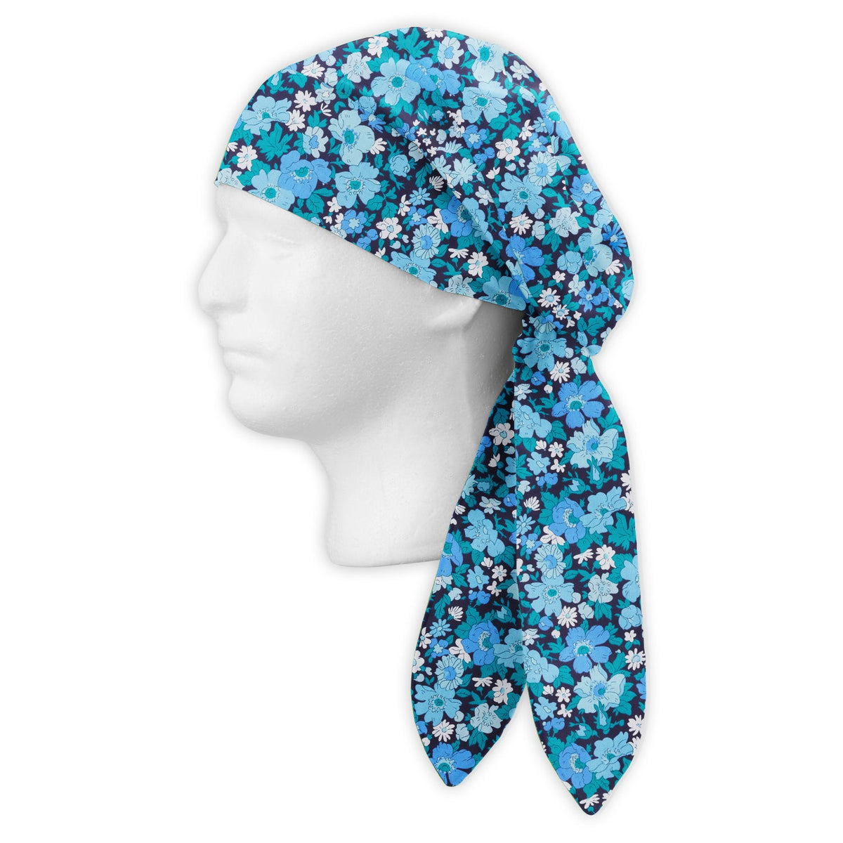 Blue Delphi Head Scarf by Beau Ties of Vermont