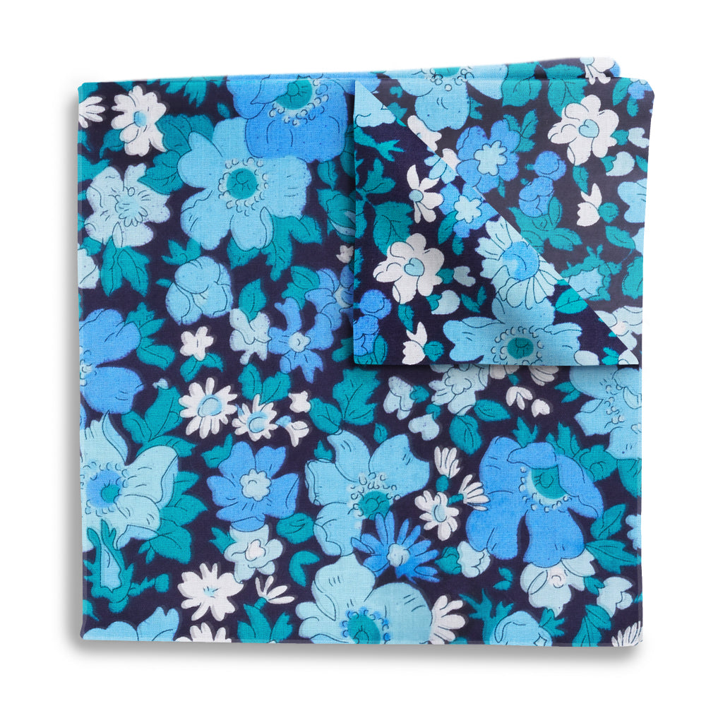 Blue Delphi Pocket Squares by Beau Ties of Vermont