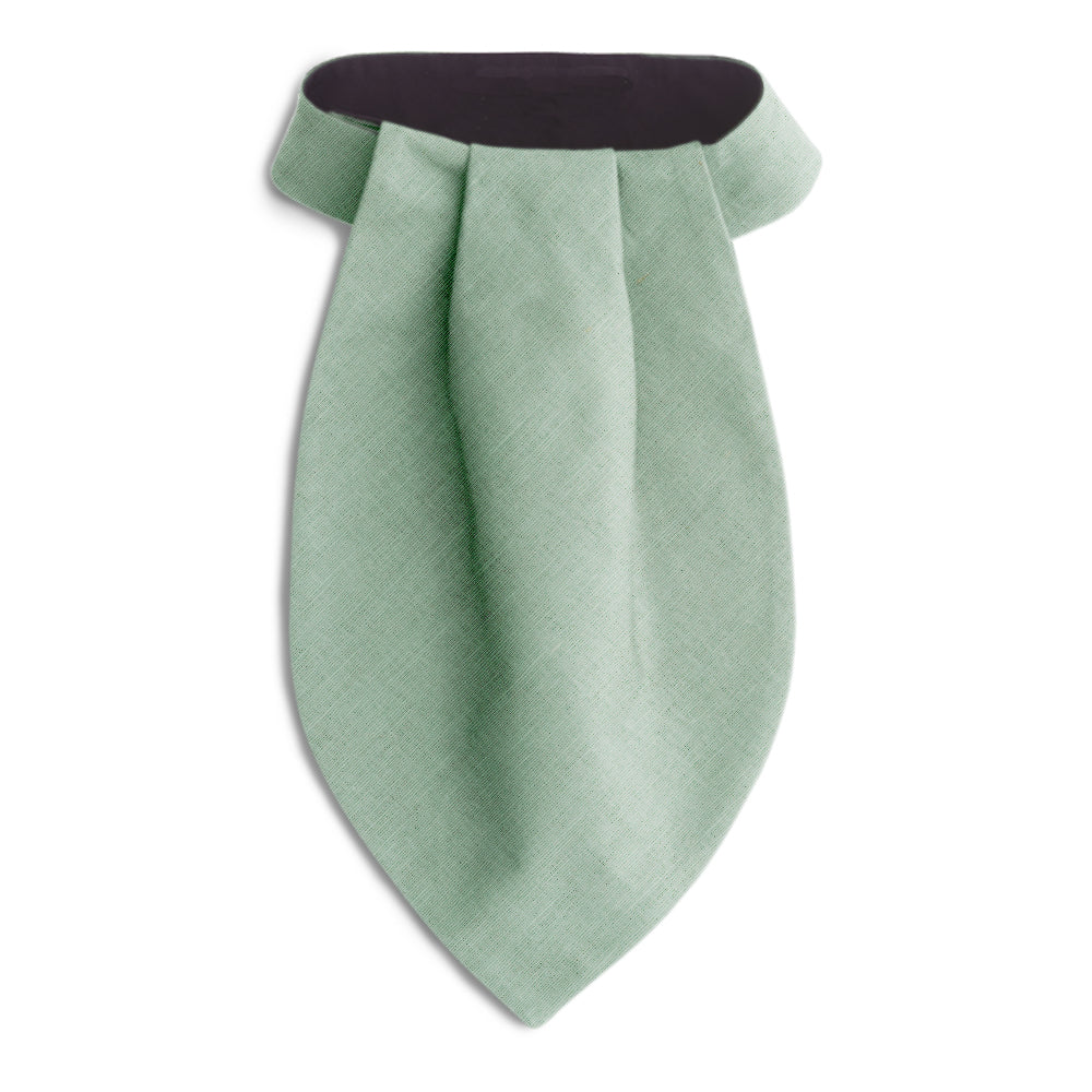 Solid Linen Moss Ascots by Beau Ties of Vermont