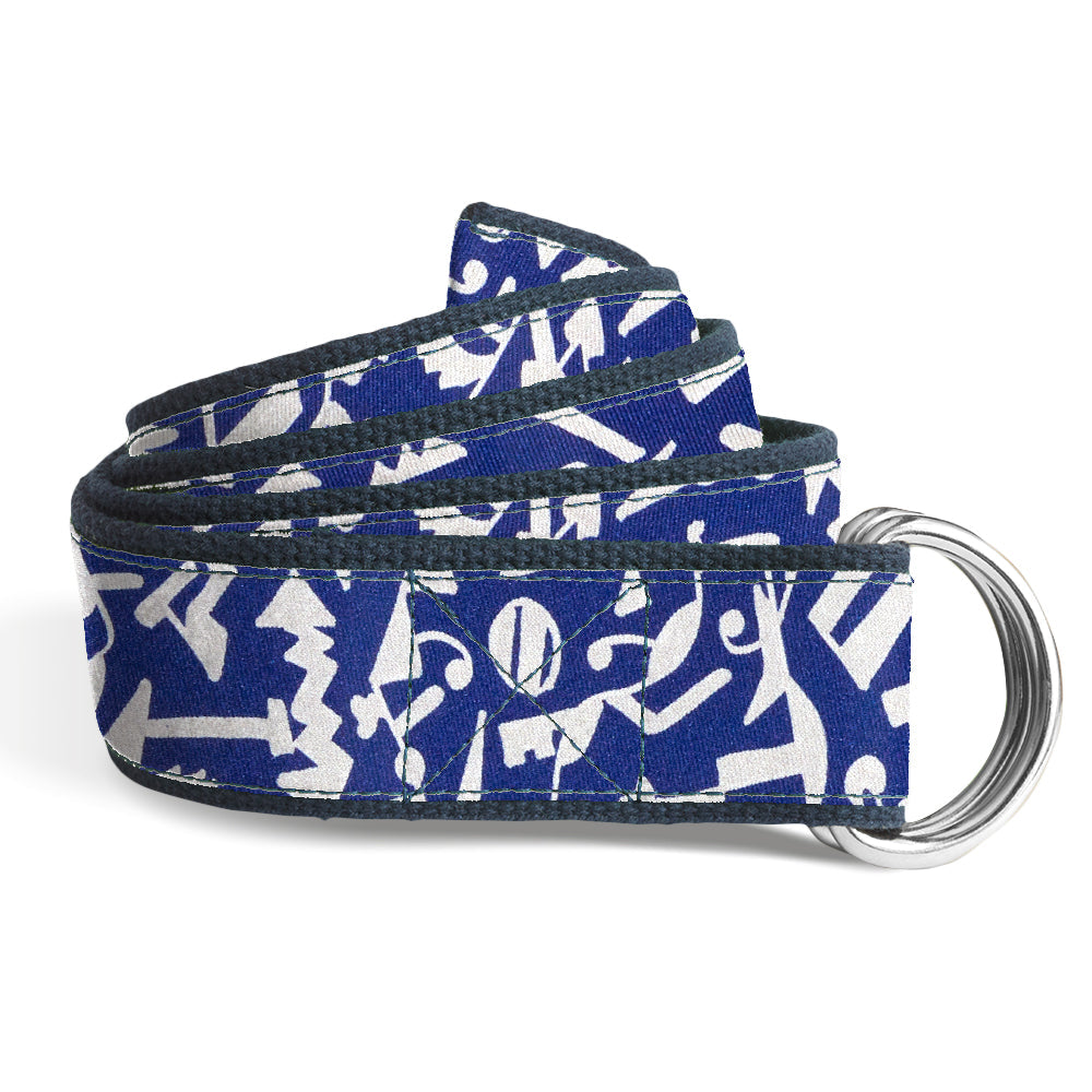Jumbled Jazz Women's D-Ring Belts by Beau Ties of Vermont
