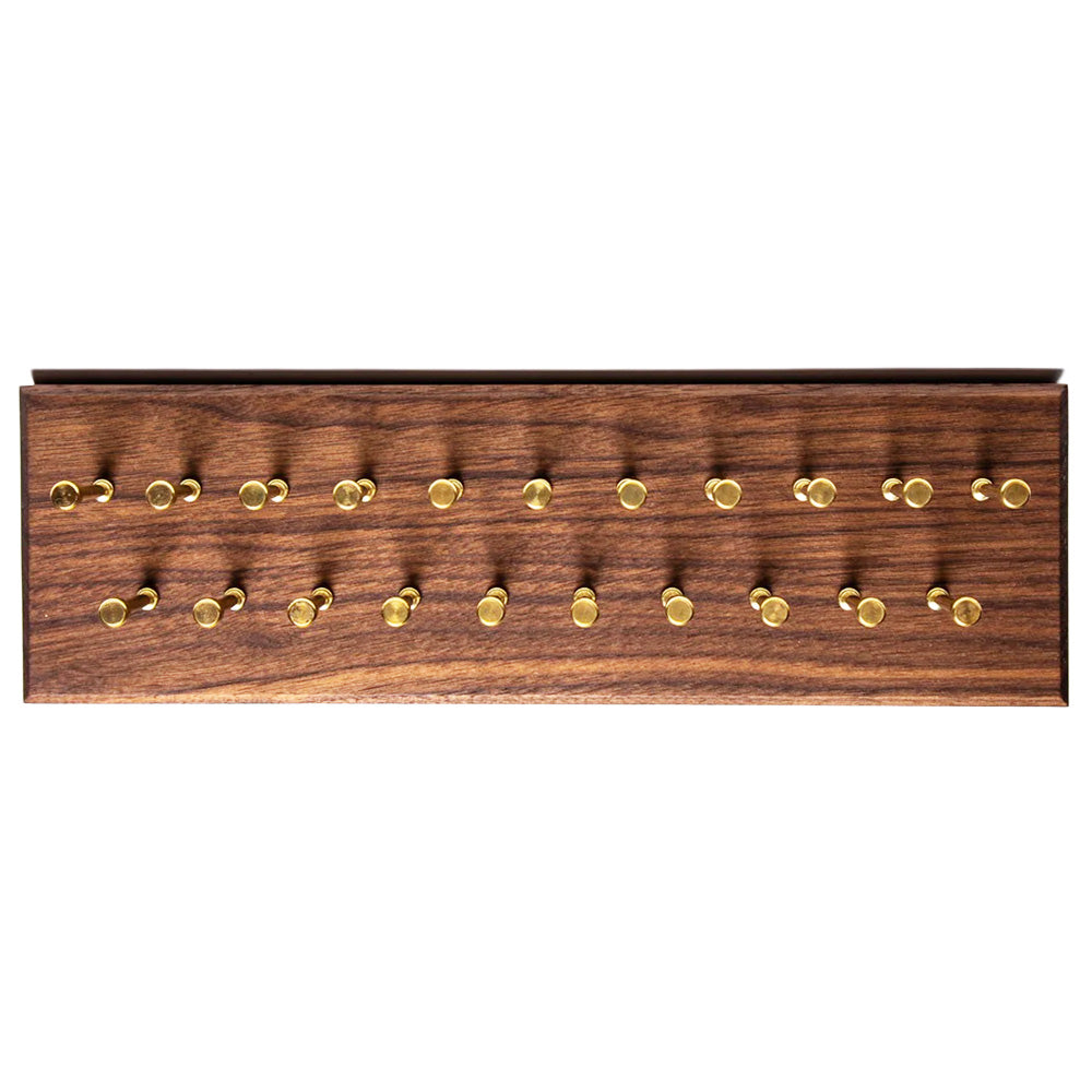 Handmade Walnut Tie Rack (12-Inch) by Beau Ties of Vermont