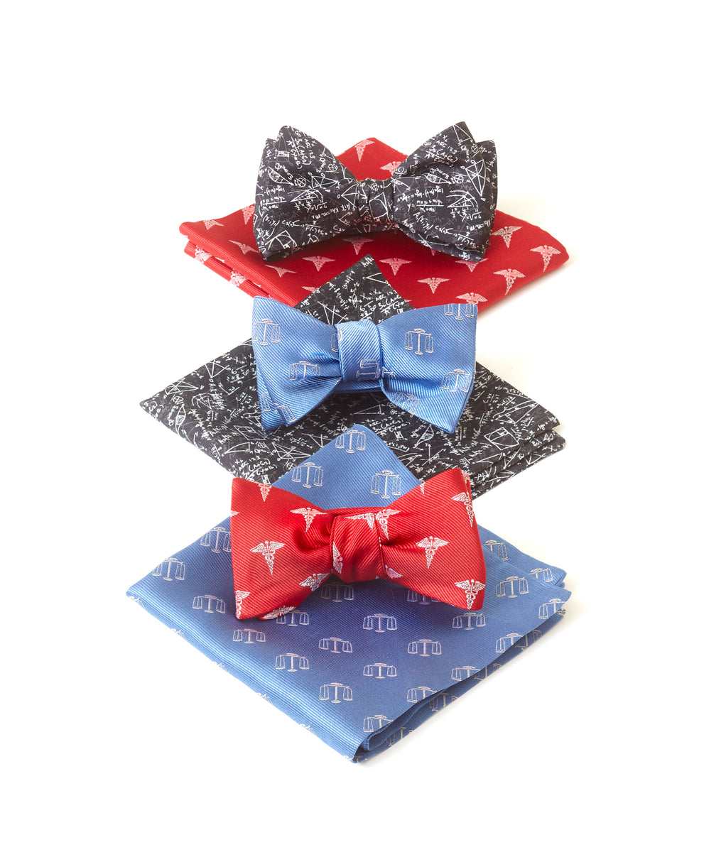 Atticus Blue bow ties by Beau Ties of Vermont