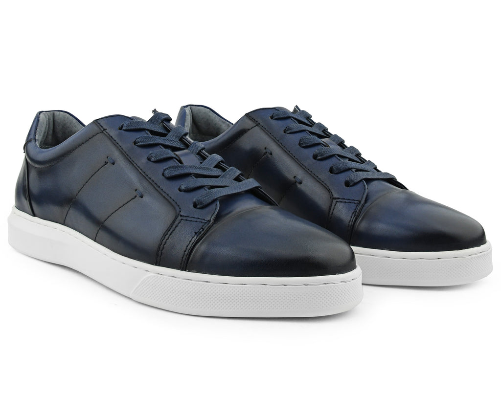 Anchor Blue Leather Shoes | Beau Ties of Vermont