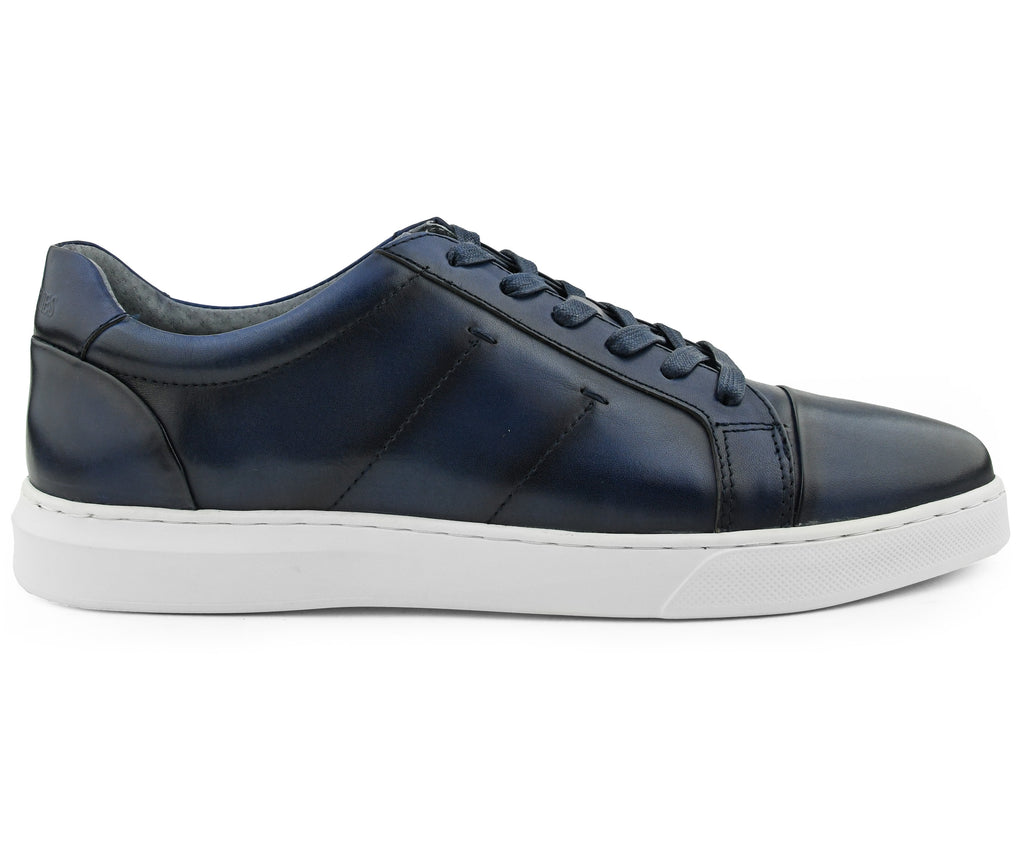 Anchor Blue Leather Shoes | Beau Ties of Vermont
