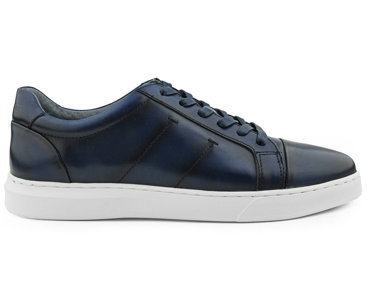 Anchor Blue Leather Shoes | Beau Ties of Vermont