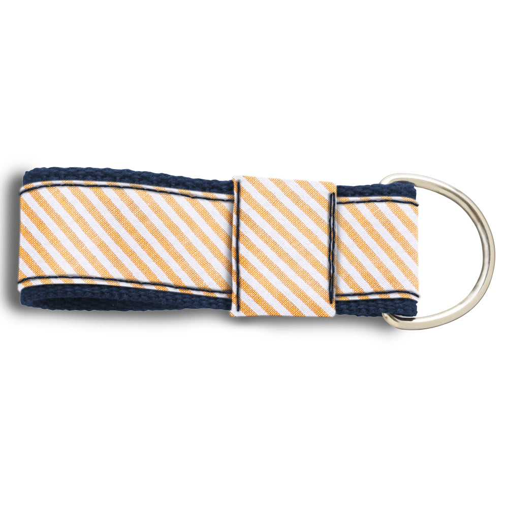 Orange Seersucker Key Fobs by Beau Ties of Vermont