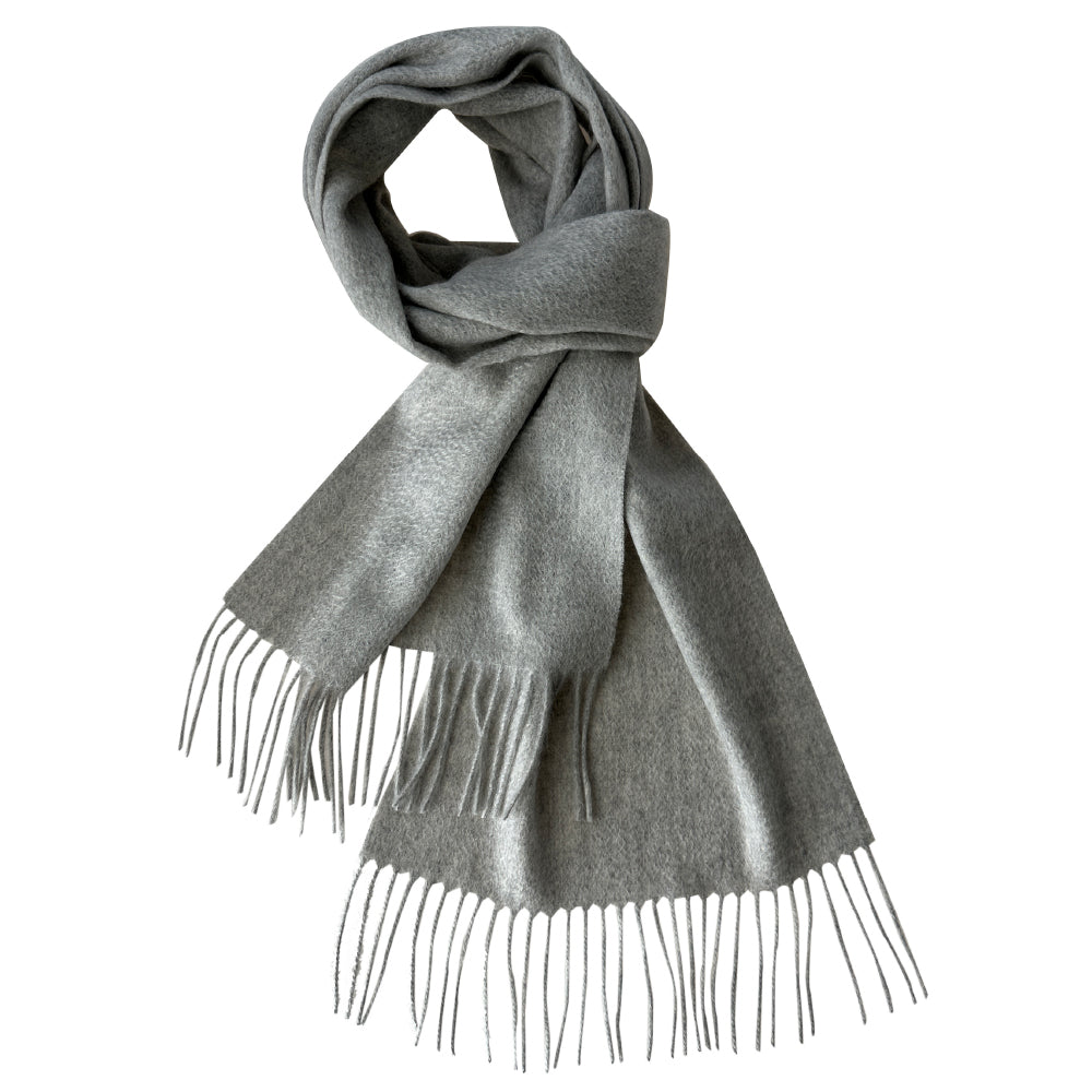 Light Grey Cashmere Scarf by Beau Ties of Vermont