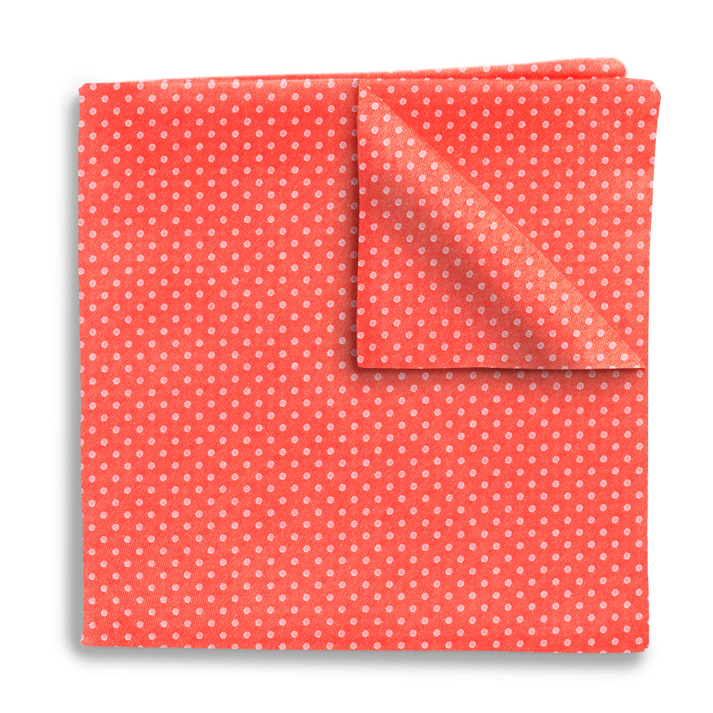 Oriel Coral Pocket Square | Beau Ties of Vermont